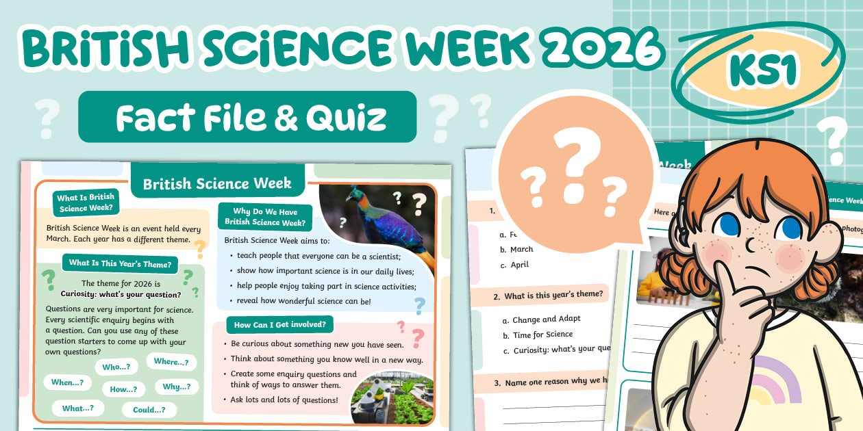 KS1 British Science Week 2026: Fact File & Quiz