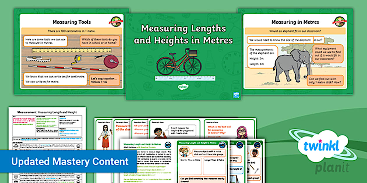 👉 Y2 Measure Length in Metres Planit Maths Lesson 4
