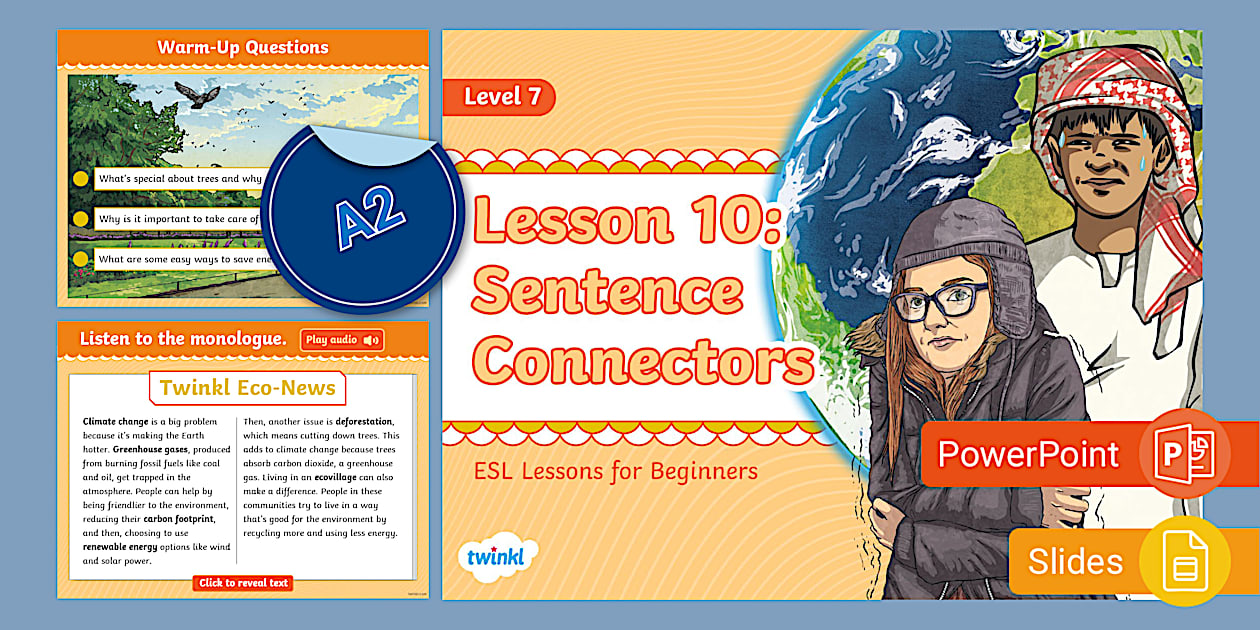 ESL Curriculum Level 7, Lesson 10 (teacher made) - Twinkl