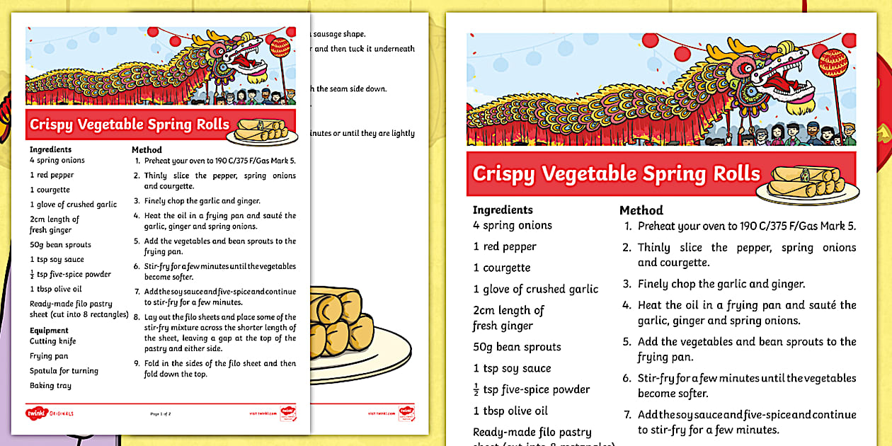 Chinese Vegetable Spring Rolls Recipe | Chinese New Year