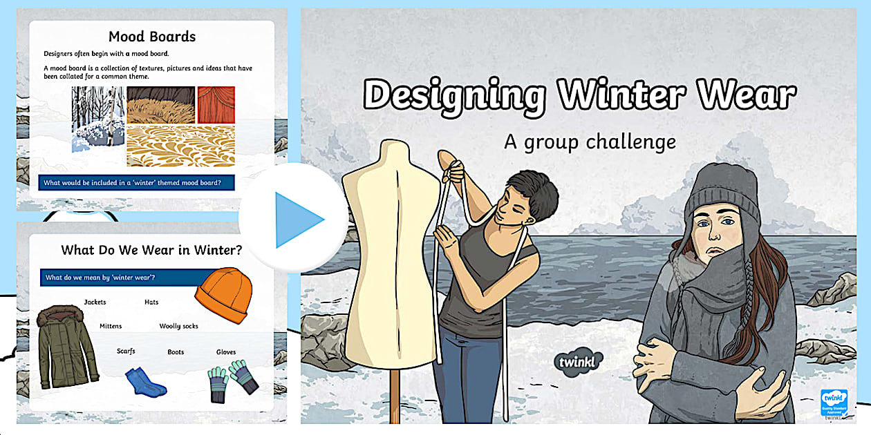 CfE (Second) Lesson 5: Designing Winter Wear PowerPoint