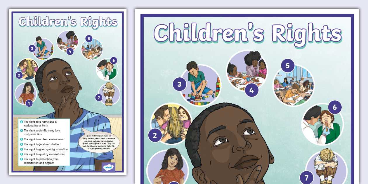 Children's Rights - Poster (teacher made) - Twinkl