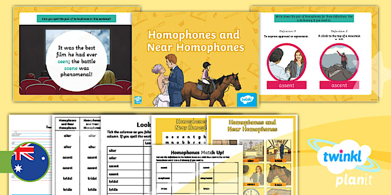 Year 4 Spelling: Homophones and Near Homophones Lesson 5