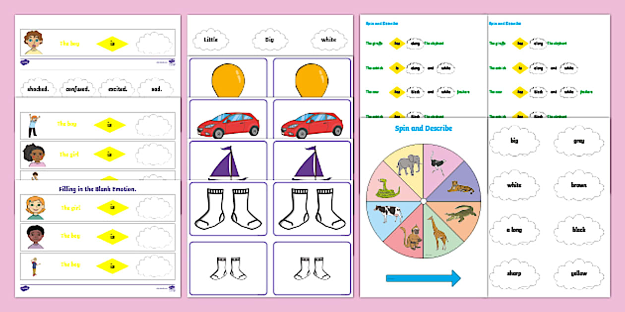 Colourful Semantics: What Like? Session Plan and Pack 2