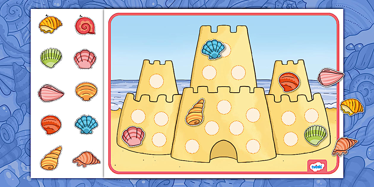 Sandcastle and Seashells Class Reward Chart (teacher made)