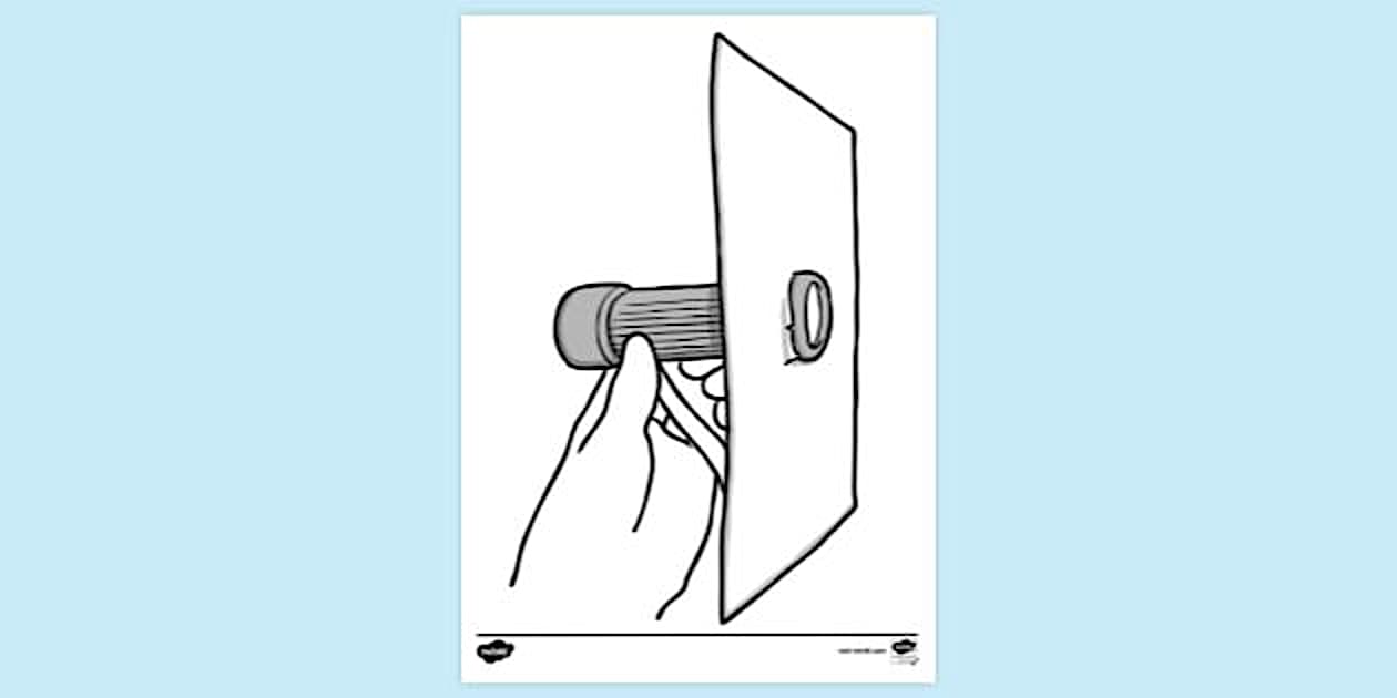 Reflection Tester Colouring Sheet | Colouring Sheets