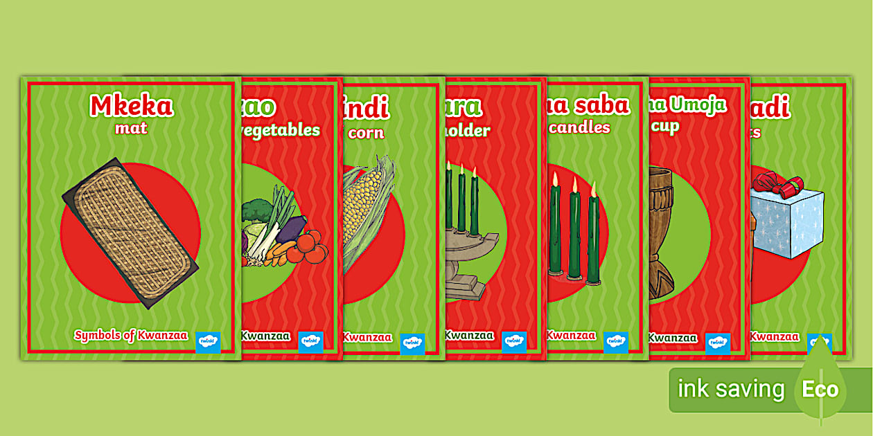 Symbols and Principles of Kwanzaa Display Posters Grades 4-6