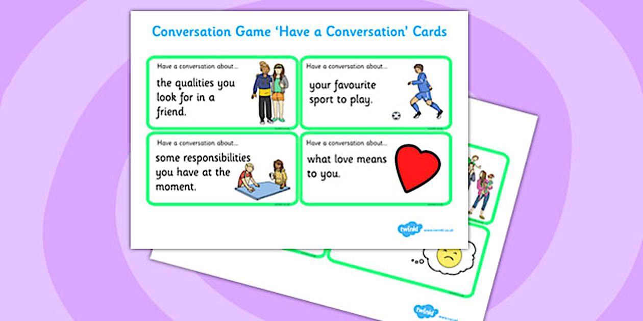 Conversation Game: Have a Conversation Cards Green - conversation game