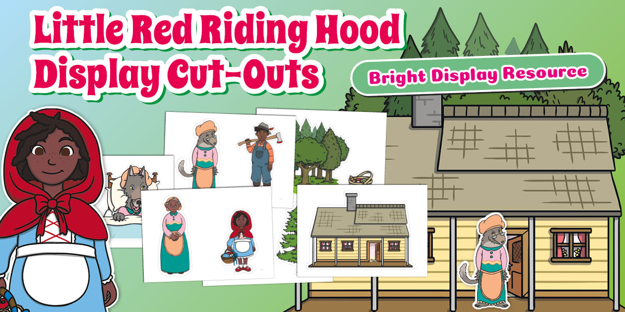 Little Red Riding Hood Display Cut-Outs - Twinkl - KS1