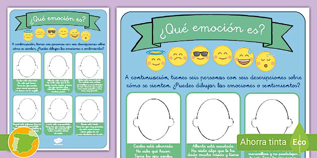Ficha de actividad: ¿Qué emoción es? (teacher made)