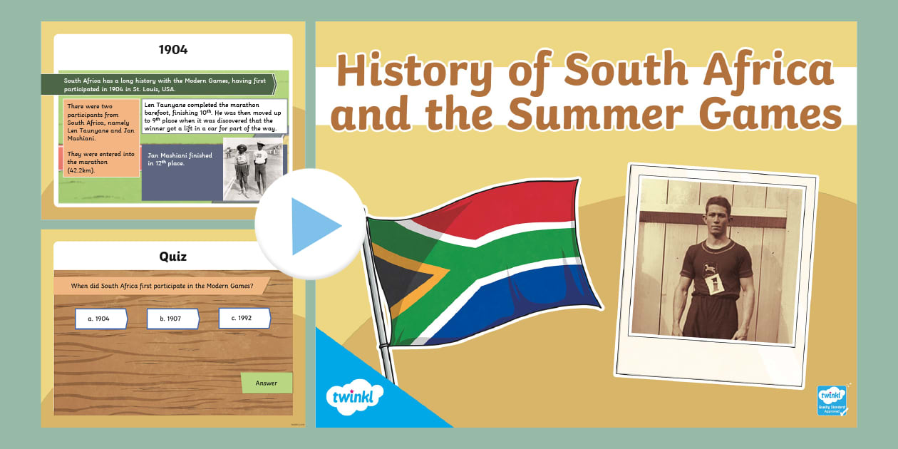 History of South Africa and the Summer Games: PowerPoint