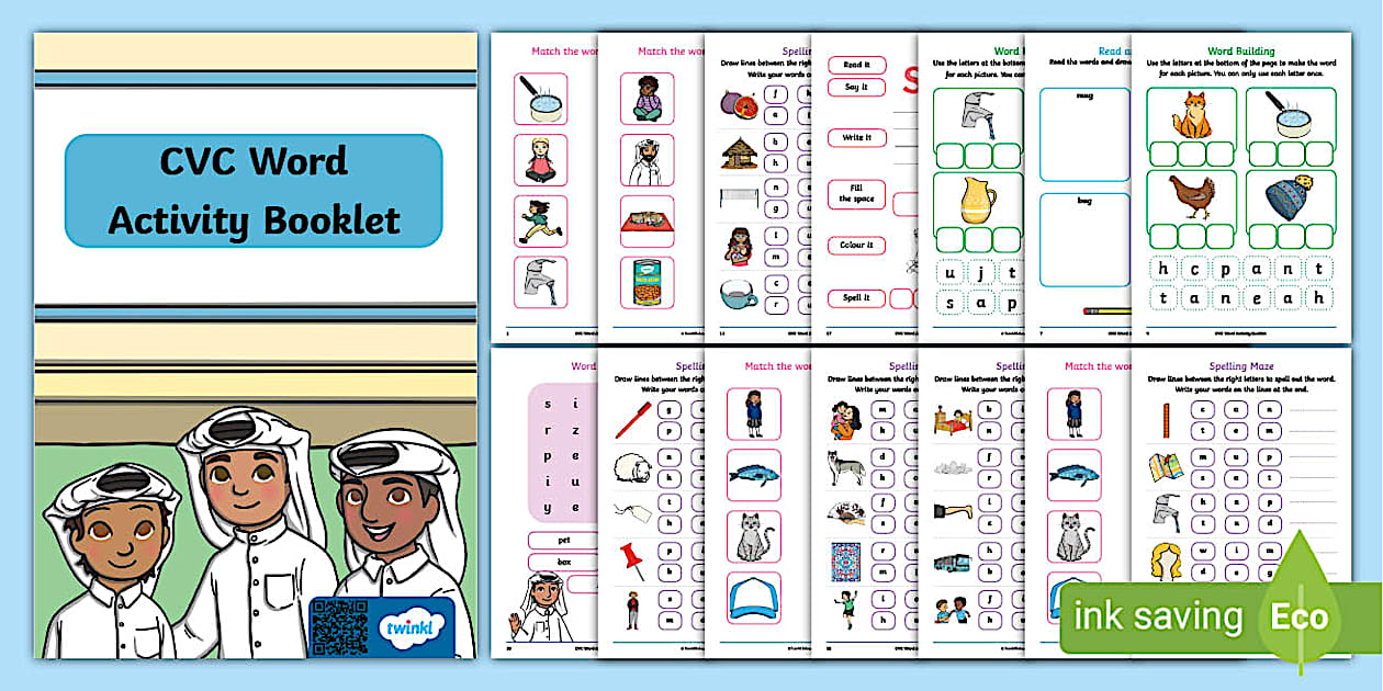 CVC Word Activity Booklet (teacher made) - Twinkl