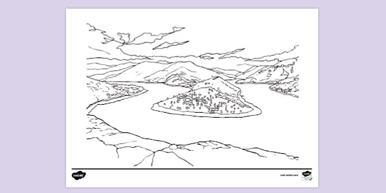 Lake Colouring | Colouring Sheets (teacher made) - Twinkl
