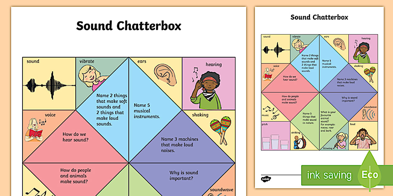 Sound Chatterbox Activity (teacher made) - Twinkl