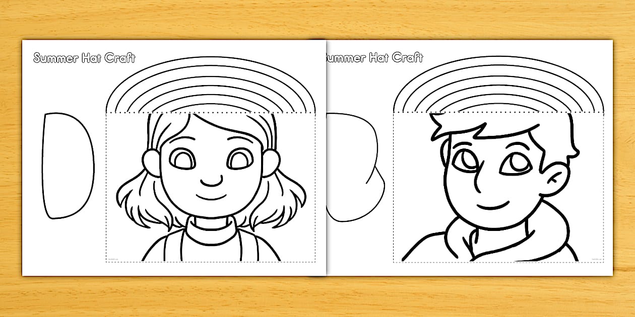 Summer Hat Craft | Fun Printable Activity for Kids - Twinkl