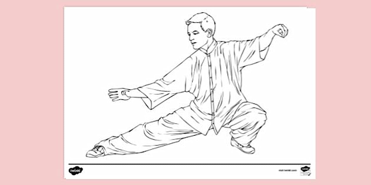 Tai Chi Colouring Sheet | Colouring Sheets (teacher made)