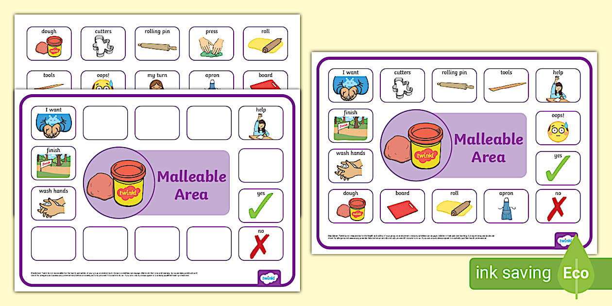 👉 EYFS Malleable Area Communication Mat - Twinkl