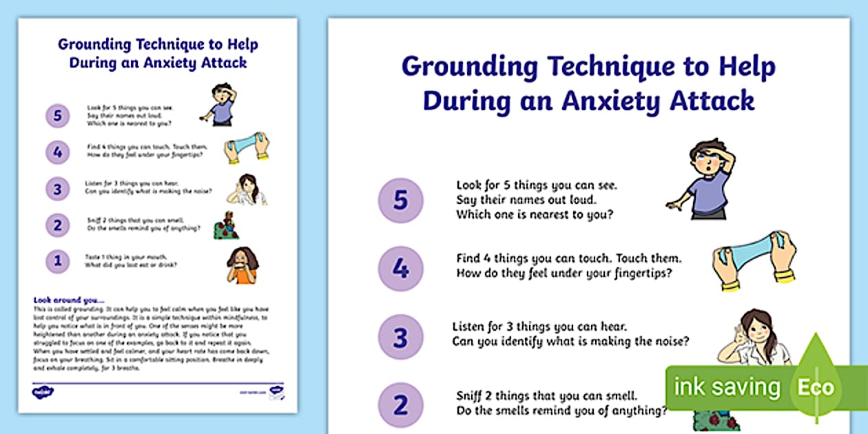 Editable Grounding Technique to Help During an Anxiety Attack