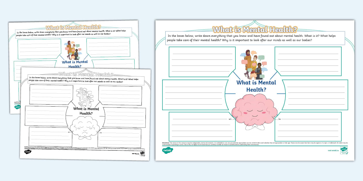 What is Mental Health? Mind Map (teacher made) - Twinkl