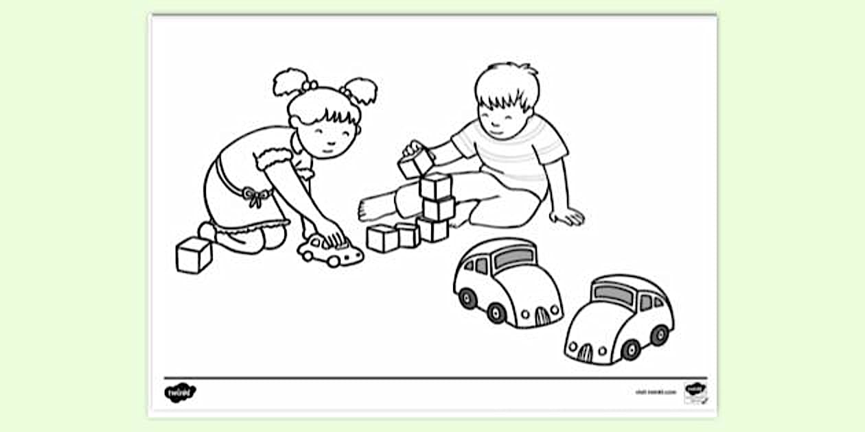 Toy Car Colouring Sheet - Primary School (teacher made)
