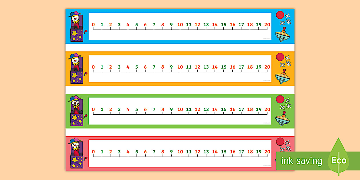 0-20 Number Line (Toys from the Past) (teacher made)