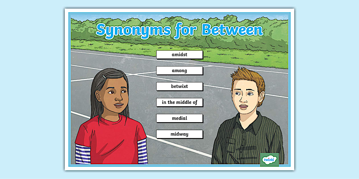Between Synonyms Word Mat (teacher made) - Twinkl
