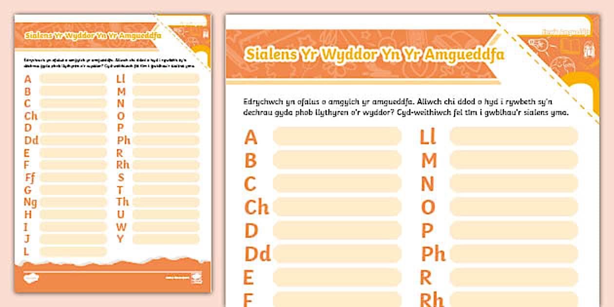 Sialens Yr Wyddor Yn Yr Amgueddfa (Teacher-Made) - Twinkl