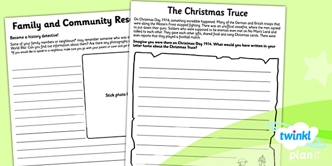 History: War and Remembrance KS1 Unit Home Learning Tasks