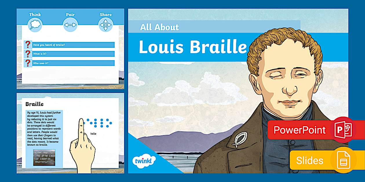 All About Louis Braille PowerPoint & Google Slides