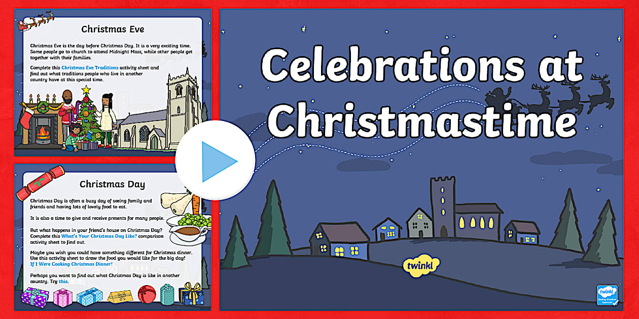 KS1 Celebrations over Christmas Activity PowerPoint - Twinkl