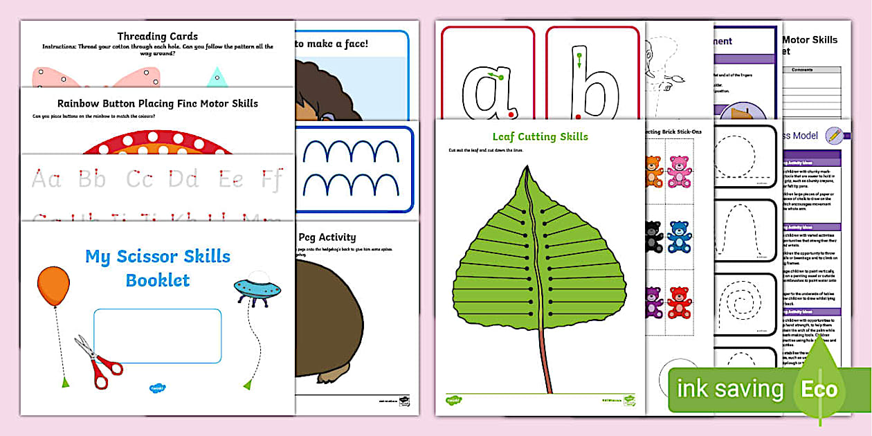 Kindergarten Fine Motor Skills Assessment Resource Pack