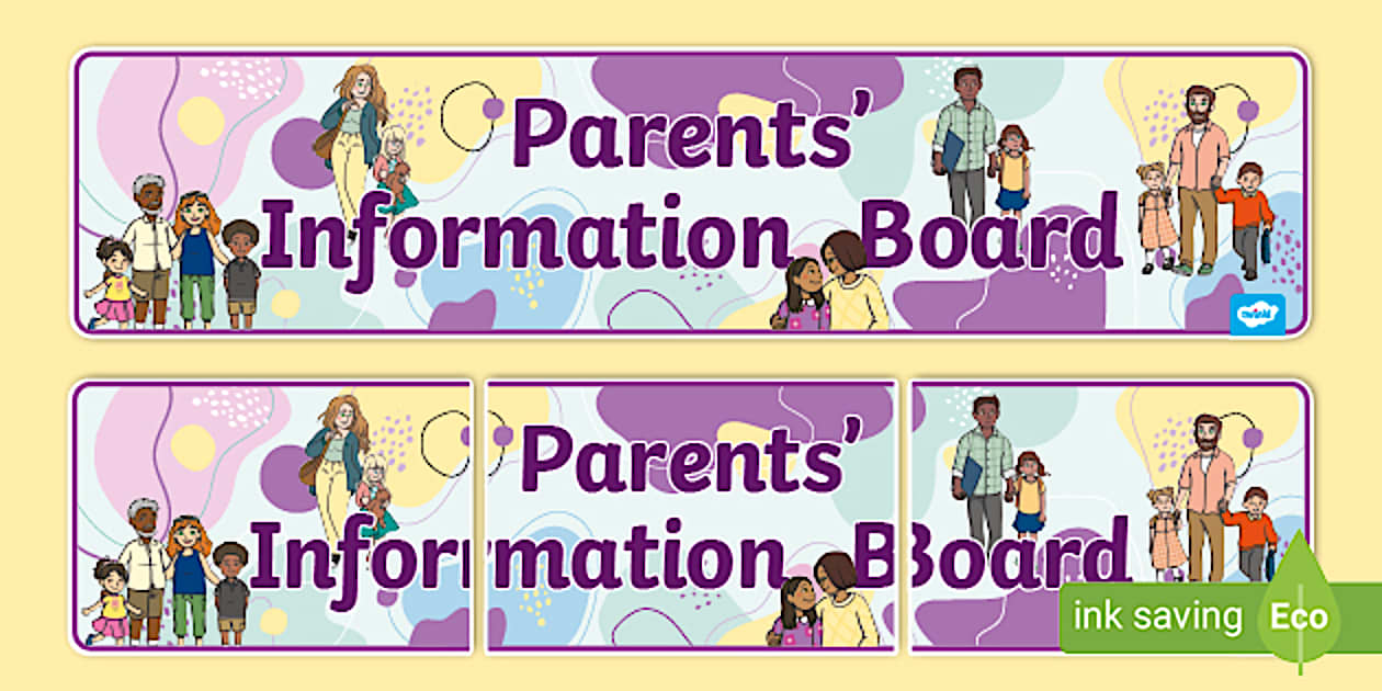 EYFS Parents' Information Board Banner (teacher made)