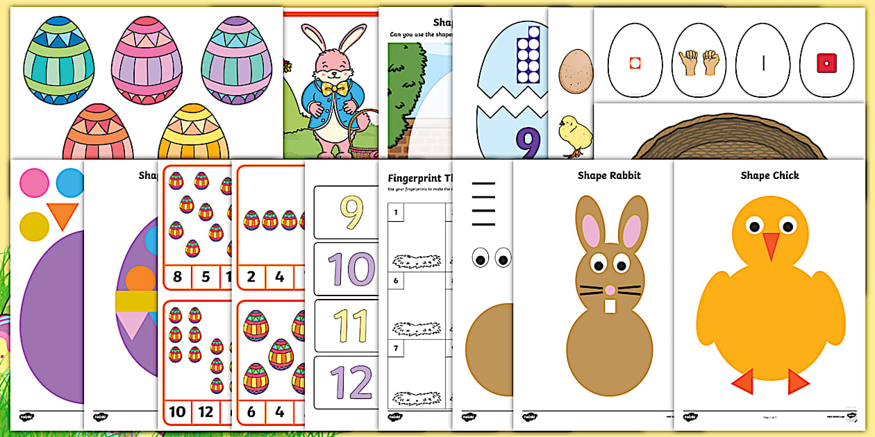 EYFS Easter Maths Activities Pack (teacher made) - Twinkl