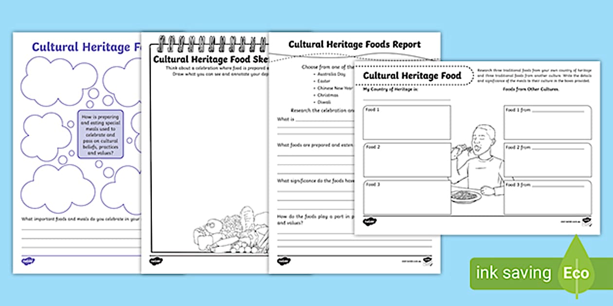 Cultural Heritage Foods Resource Pack (teacher made)