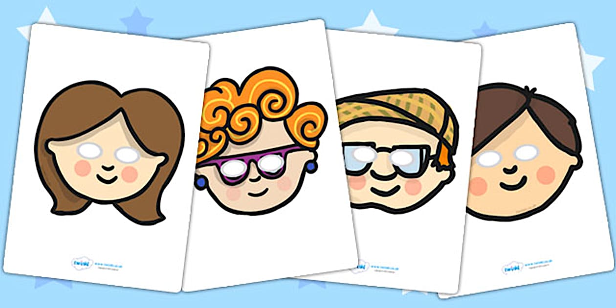 Oliver's Vegetables Role Play Masks (teacher made) - Twinkl