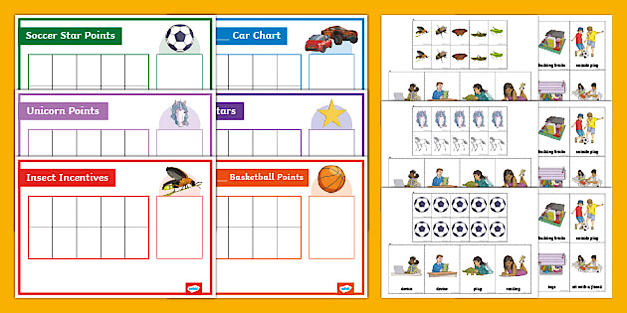 Individual Incentive Reward Charts-KS2 (teacher made)