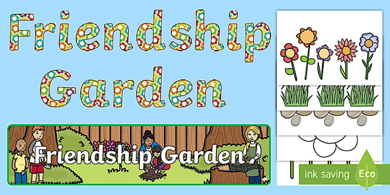 Cursive Friendship Garden Display Pack (professor feito)