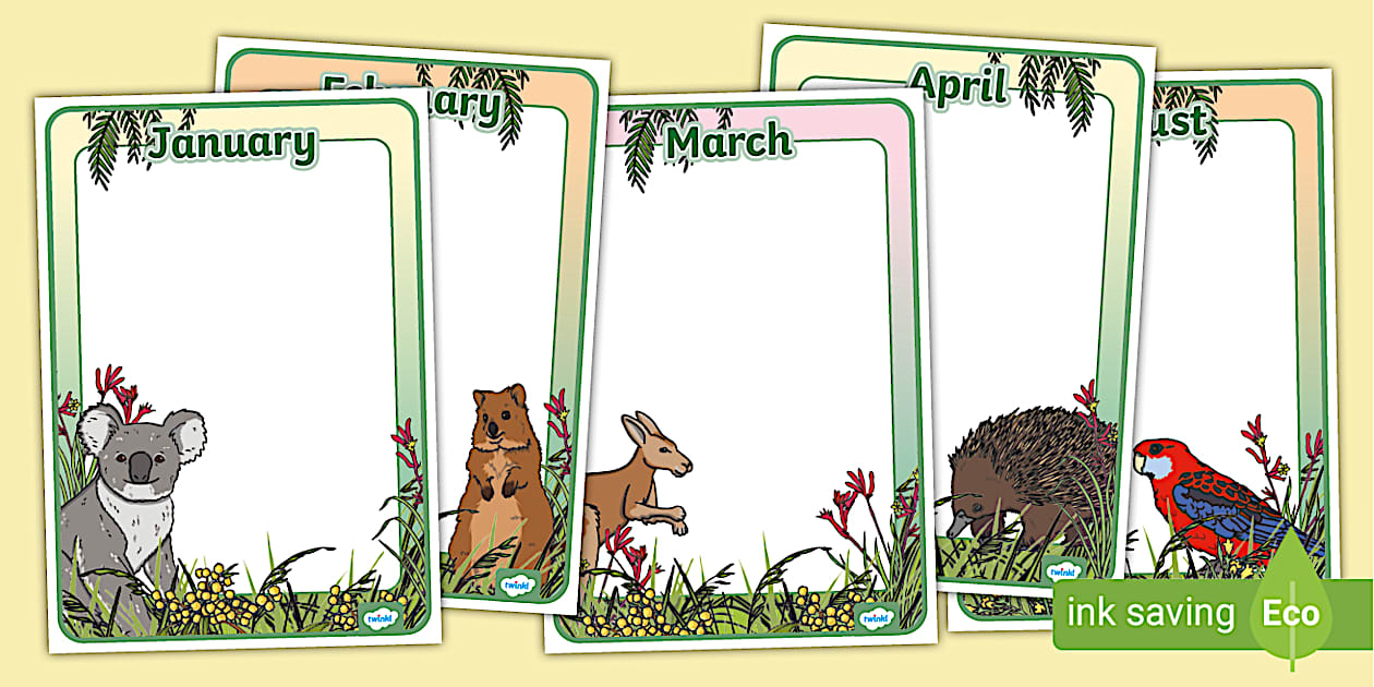 Australian Animal Birthday Display Posters (teacher made)