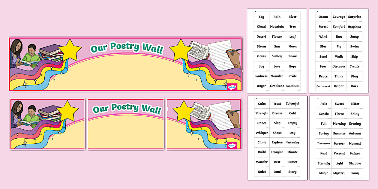 Collaborative Poetry Wall (Teacher-Made) - Twinkl