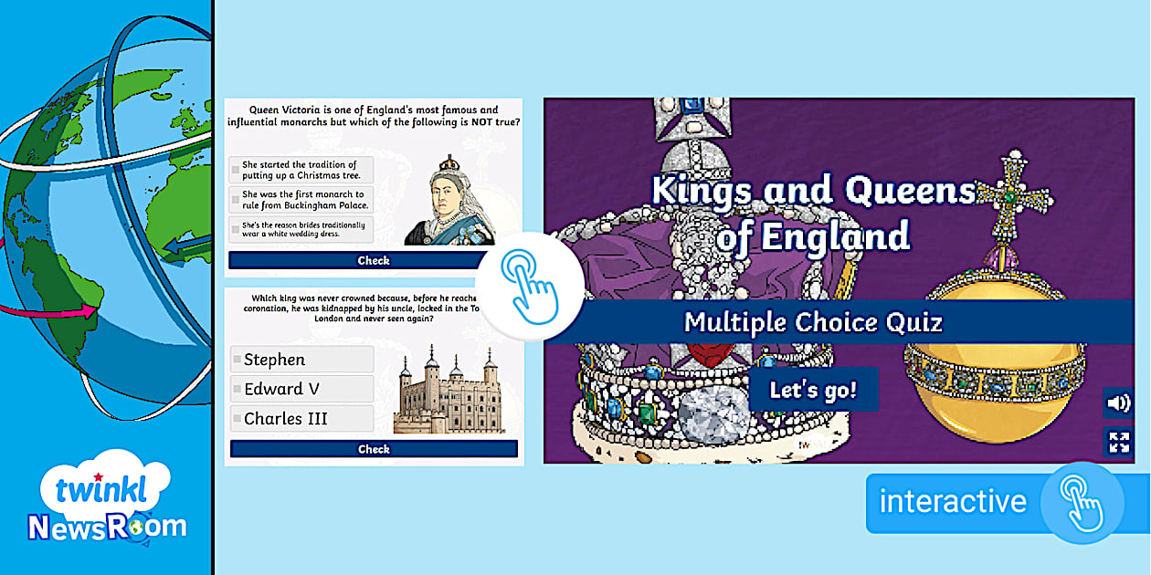 Kings and Queens of England Quiz (Teacher-Made) - Twinkl