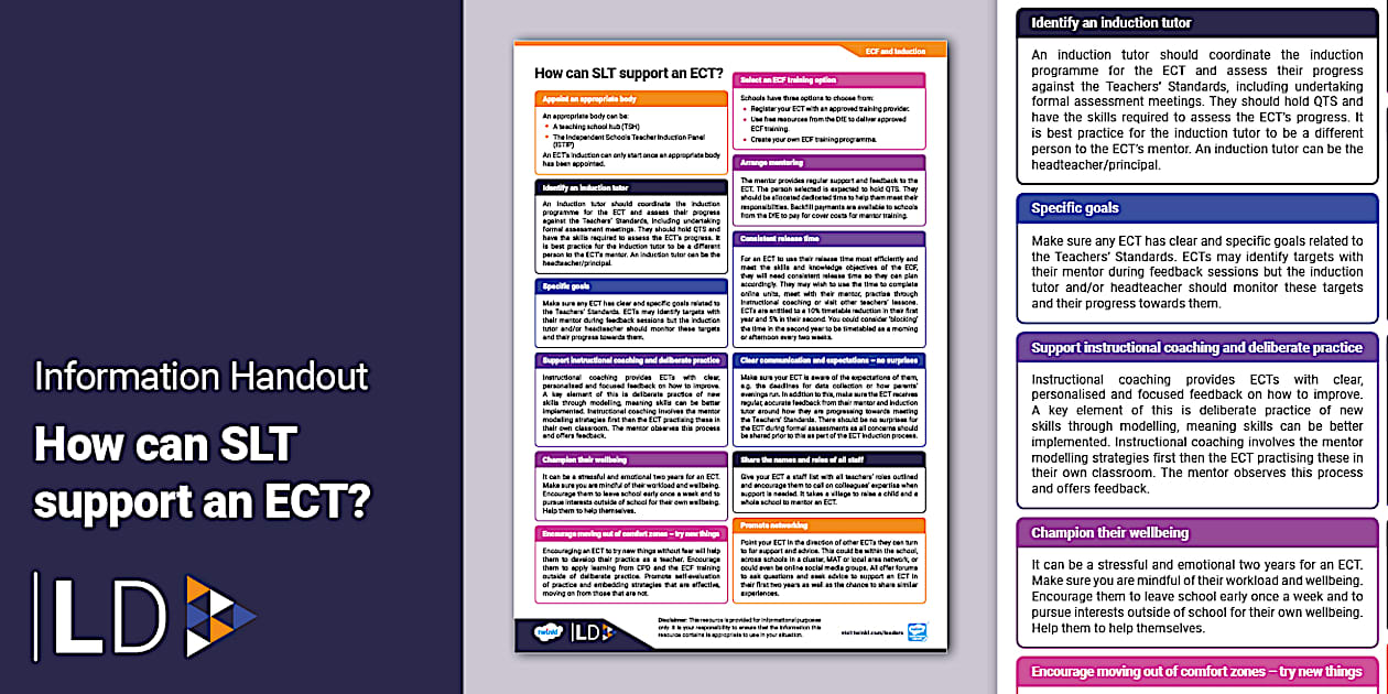How SLT can support ECTs (teacher made) - Twinkl
