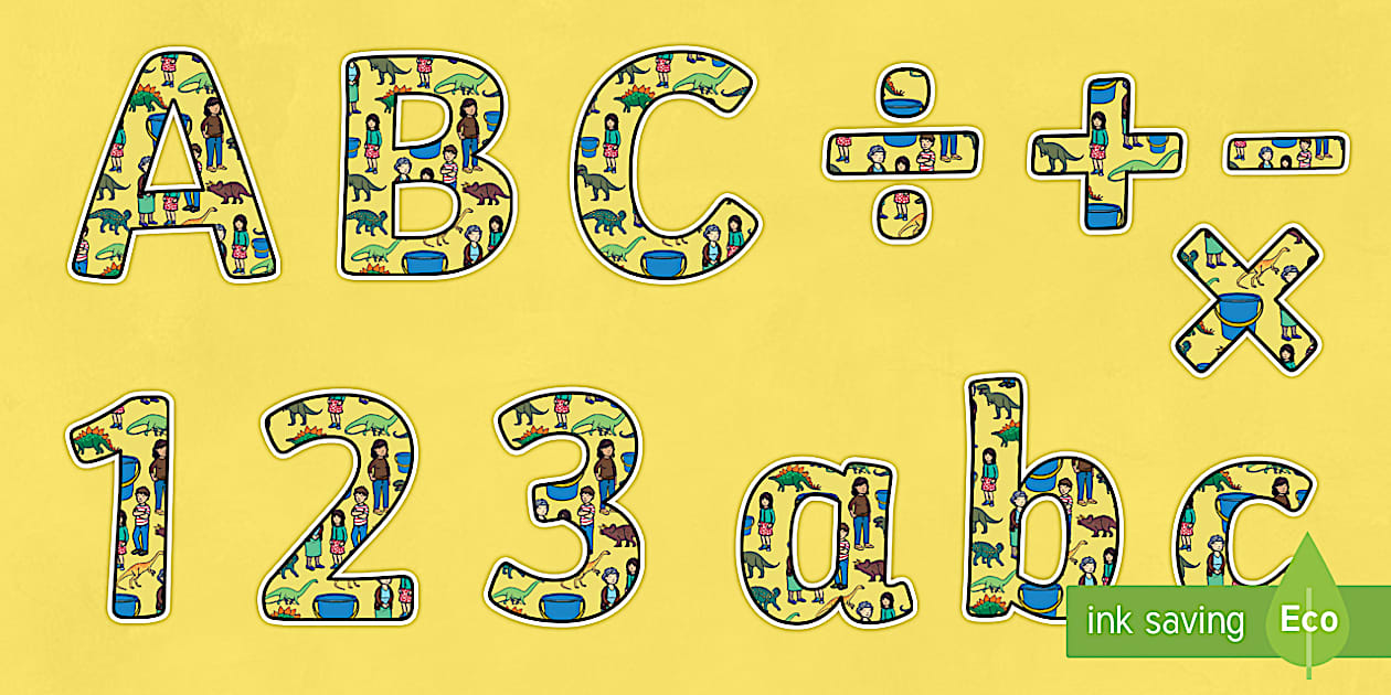 Cursive Themed A4 Display Lettering to Support Teaching on Harry and the