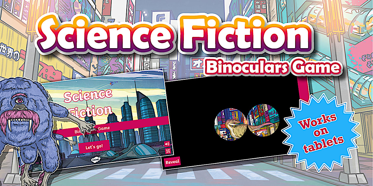 * NEW * Science Fiction Interactive Binoculars Game