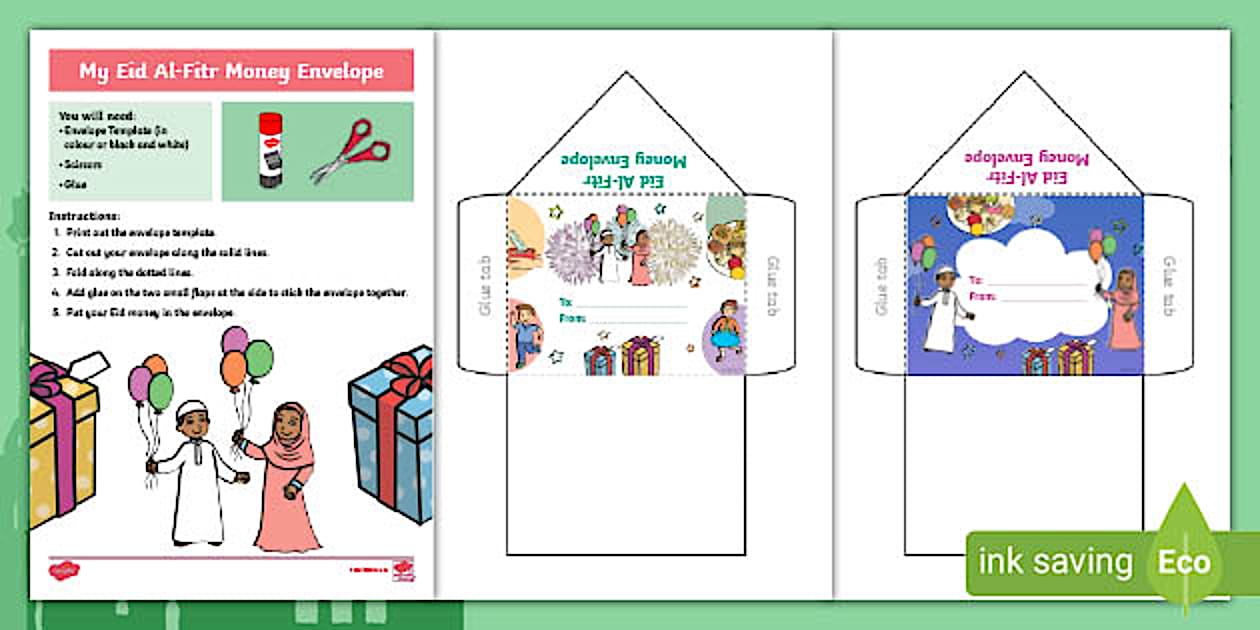 Eid Money Envelopes | Create Your Own | Twinkl - Twinkl