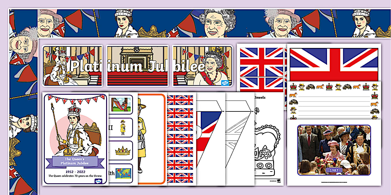 Platinum Jubilee Display Pack (teacher made) - Twinkl
