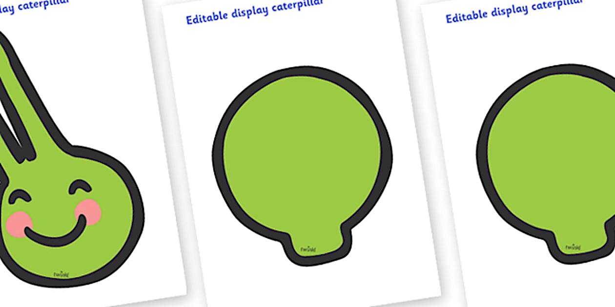 👉 Caterpillar Template - Primary Teacher Display Resources