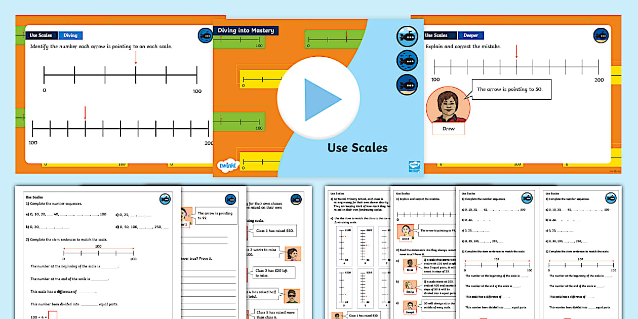 👉 Year 3 Diving into Mastery: Step 1 Use Scales Teaching Pack