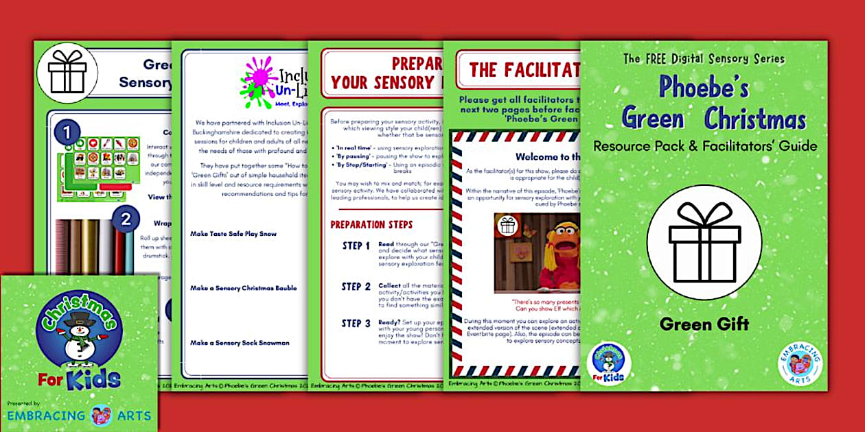 Phoebe's Green Christmas Digital SEND Sensory Show: Green Gift Pack 2025