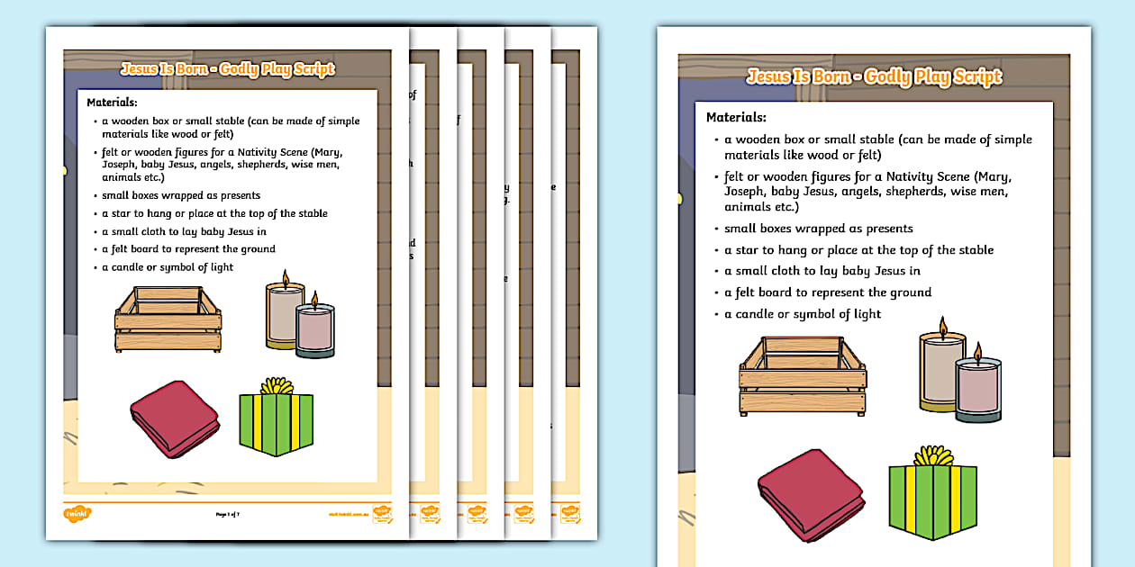 Jesus is Born Godly Play Script (teacher made) - Twinkl