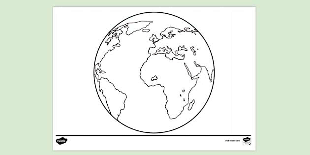 Earth Colouring Page - Primary Resources (teacher made)